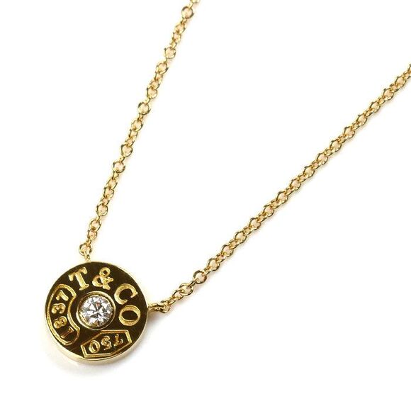 Tiffany & Co | Jewelry | Tiffany Co K8yg Yellow Gold Diamond Necklace ...